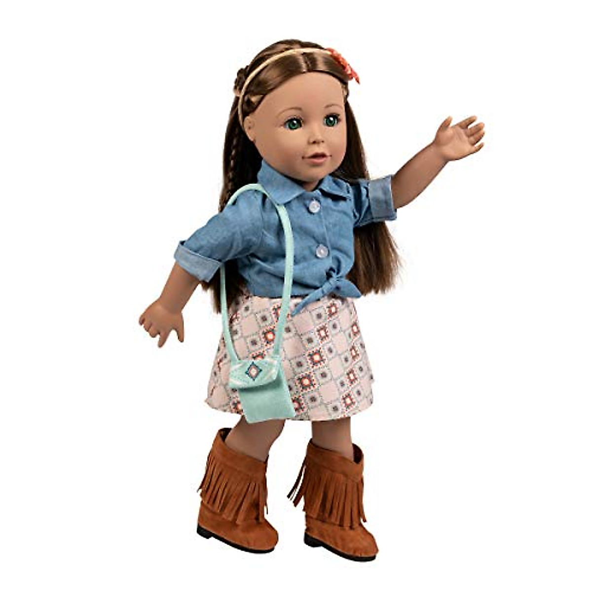 ADORA Amazon Exclusive - 18” Realistic Doll in Soft Vinyl, Huggable Body and Trendy Outfit for Unlimited Imaginative and Interactive Pretend Play - Amazing Girl Fruit Fashion Outfit