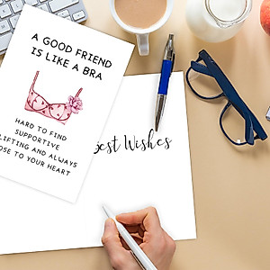 Missonemi Funny Best Friend Birthday Gifts Cards for Women, Bestie Definition Card,Happy Birthday Gift for BBF Sister, Great Friendship Card for Her -“A Good Friend Is Like A Bra”