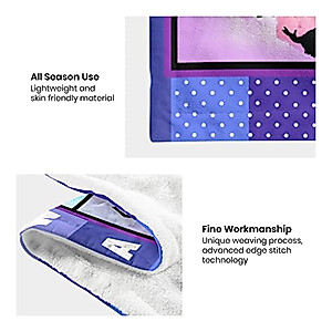 Mosslink Gymnastics Lovers Blanket Gymnast Gifts for Girls Kids Teens Women Adult Birthday Gifts for Gymnast Ultra Soft Flannel Fleece Warm Cozy Lightweight Throw Blankets for Home Bed Sofa 60"x 50"