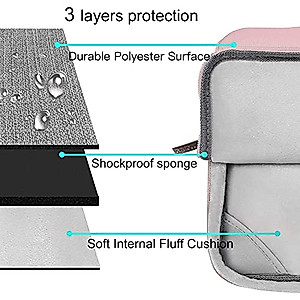 MOSISO Compatible with MacBook Air 13.6 inch Case 2022 2023 Release A2681 with M2 Chip Touch ID, Plastic Hard Shell Case&Carrying Sleeve Bag&Keyboard Cover&Webcam Cover&Screen Protector, Baby Pink