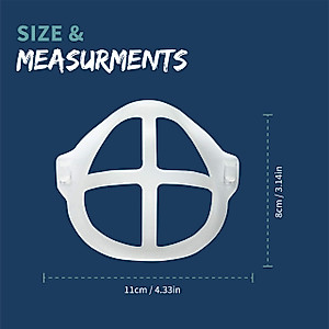 Lyft Livin Pack of 10 Silicone Face Mask Bracket Insert Guard for Under Mask in Turtle Cage Design Spacer Cup Breather for Better Breathing Fits for Adults & Kids Ideal for Disposable & Cloth Mask