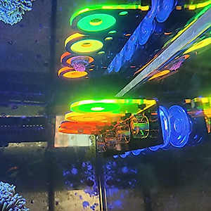 Coral Frag Rack Fluorescent Coral Brackets Holder Marine Reef Aquarium Spare Parts Cultivating Live Coral (Red Yellow Orange Green)