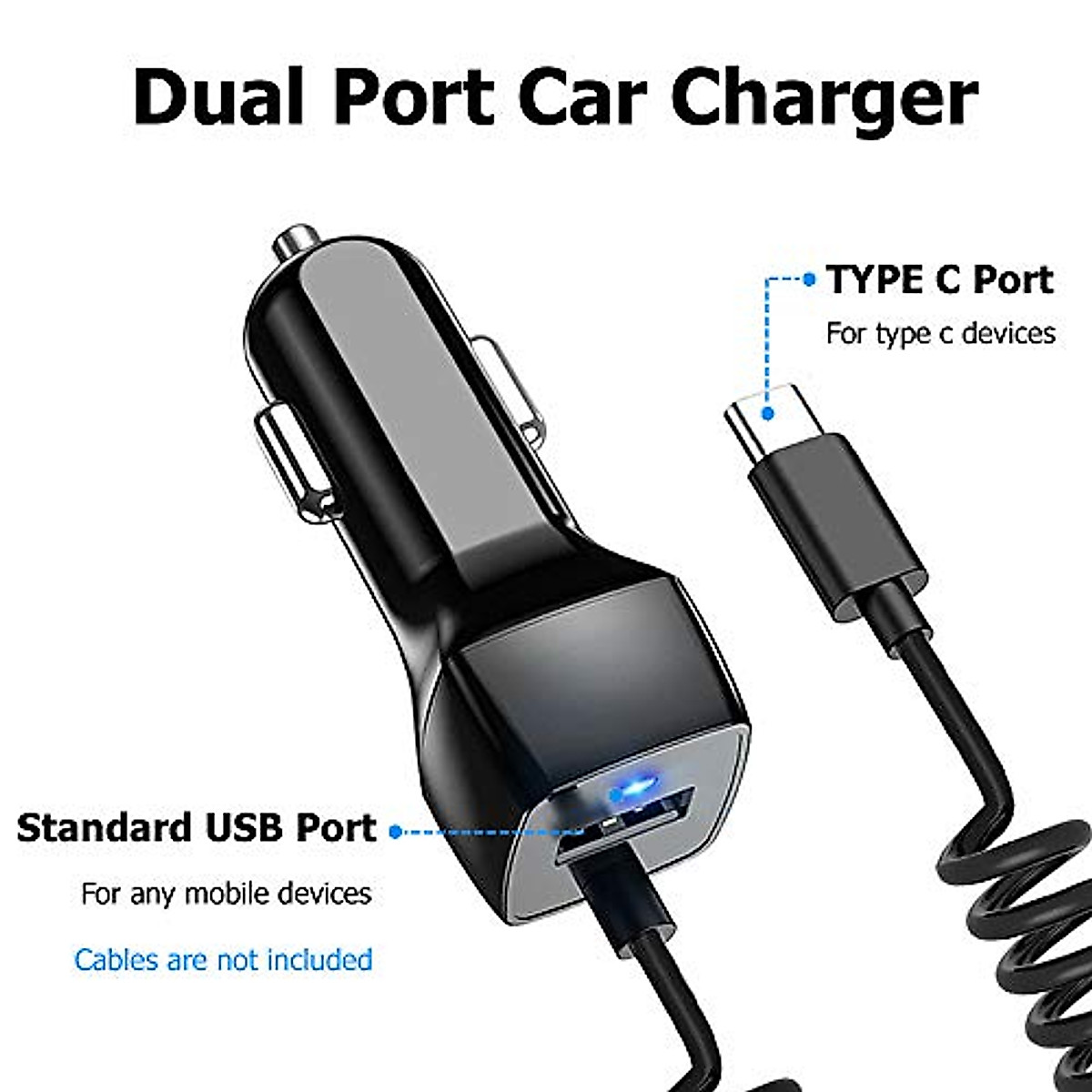 USB C Car Charger Compatible with Samsung Galaxy S23/S22/S21/S10/S20/Ultra/Plus/Note 20/10/A53/A13/5G/A03S/A12/S9/S8 Car Charger,Google Pixel 7/6/Pro/7a/6a/5/4/3/2/XL Type C Car Charger