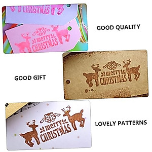 Abaodam Christmas Wooden 6 Pcs Christmas Deer Seal Making Stamp Christmas Album Christmas Stamper Wooden Craft Stamp DIY Stamper for Stamps Gift Seal Stamps Wood Stamper Elk Cake