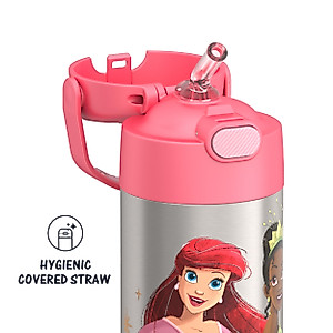 THERMOS FUNTAINER 12 Ounce Stainless Steel Vacuum Insulated Kids Straw Water Bottle Bundle (2 pieces)