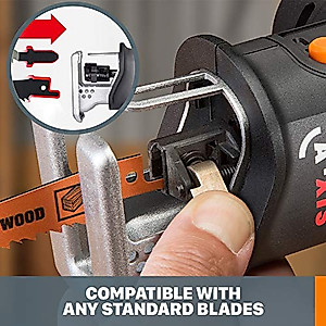Worx WX550L.9 20V Power Share Axis Cordless Reciprocating & Jig Saw (Tool Only)
