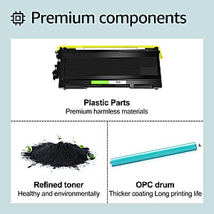 greencycle 1 Pack TN350 TN-350 Black Toner Cartridge Replacement Compatible for Brother MFC-7420 MFC-7820n DCP-7020 Printers