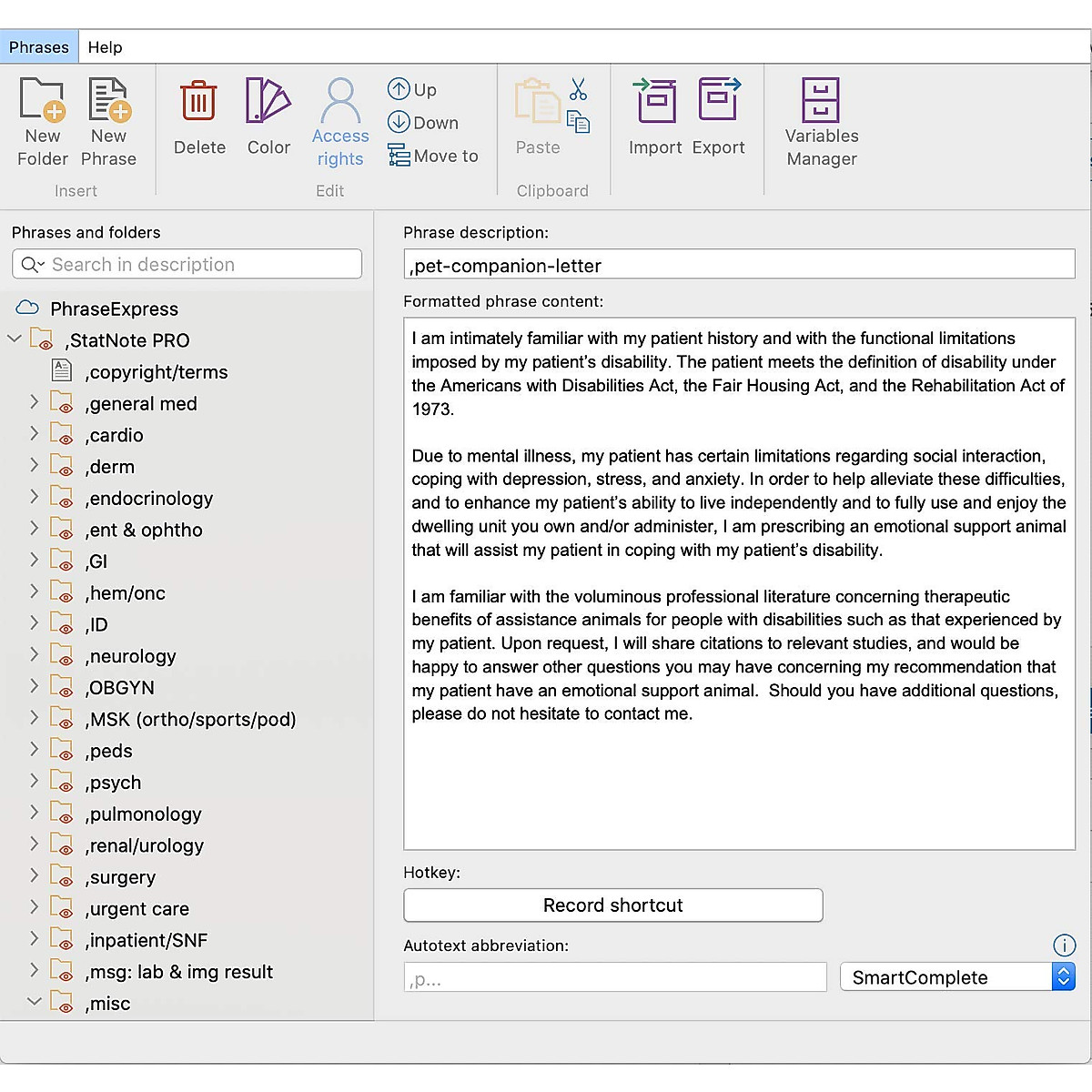 StatNote Ninja Stick - 1,000+ Dot Phrases and Templates to Expedite Your Medical Documentation: Primary Care Library