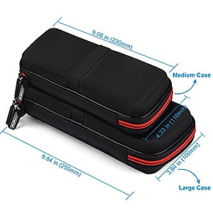Hard Travel Case Fit for RAVPower 26800/20100/20000mAh, Anker Power Core 26800mAh/PowerCore +26800mAh, Dulla M50000 Power Bank 12000mAh, ROMOSS 30000mAh, Lab599 Tx500 Radio by SKYNEW (Large Black)