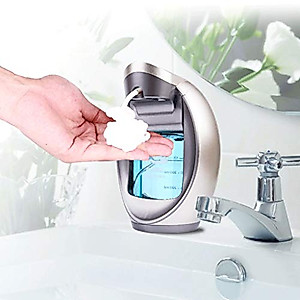 TGRTY Soap Dispenser Liquid Dispenser Smart Foam Liquid Distributor Automatic Foam Dispenser Induction Washing Foam Dispenser Bottle Lotion Dispenser (Color : Yellow)