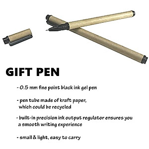 AOU A5 Dotted Bullet Journals Dot Grid Aesthetic Spiral Notebooks Paper Pad for Note Taking 2-Pack 200 Pages Writing Notepads for School 8.3" x 5.7" with 2 Gift Black Ink Gel Pens