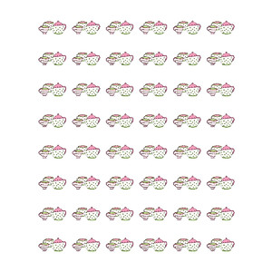 48 pcs Tea Pot Cup​​​ Stickers Envelope Seals Labels Round Tags, Stamps Sticker for Gift Cards, Envelopes, Boxes for Holiday, Birthday, Christmas