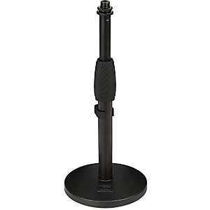 Gator Frameworks Deluxe Desktop Microphone Stand with Adjustable Height (GFW-MIC-0601)