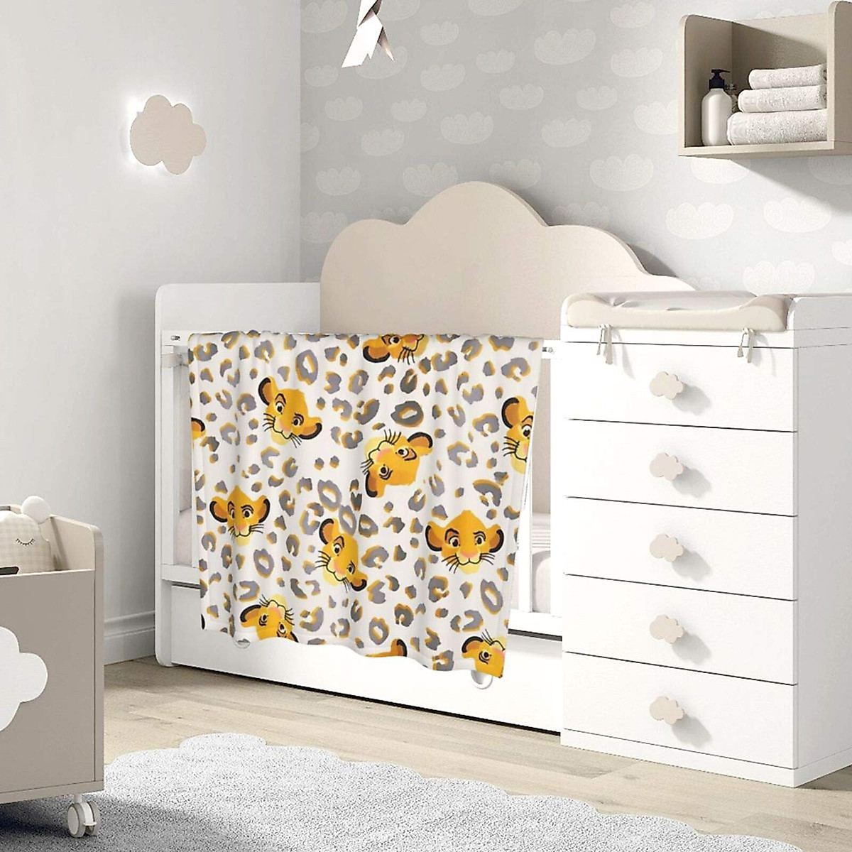 Baby Blanket for Boys Girls Gift-Lion Christmas King Leopard Toddler Blanket Nursery Blanket Nap Blanket for Stroller Outdoor Decor-Super Soft and Warm Crib Blanket for All Seasons Gift 30 X 40 Inch