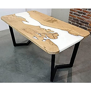 Epoxy Table, Live Edge Wooden Table, Epoxy Resin River Table, Natural Wood,Dining table, Natural Epoxy Table, Resin Table