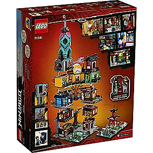 LEGO NINJAGO NINJAGO City Gardens 71741 Building Kit; Ninja House Playset Featuring 19 Minifigures, New 2021 (5,685 Pieces), Multicolor