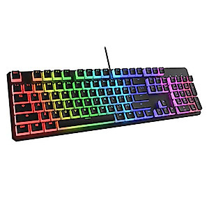 TECWARE PBT Keycaps, Double-Shot PBT Keycap Set, for Mechanical Keyboards, Full 111 Keys Set, OEM Profile, English (US, ANSI) (Pudding Black)