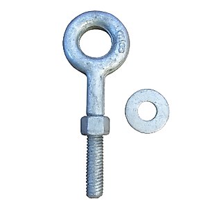 Eye Bolts 2.5" to 12" Drop Forged/Hot Dipped Galvanized Steel Eye Bolt Eyebolt (3/8" x 2.5" Eye Bolts, 1 pk. Eye Bolt)