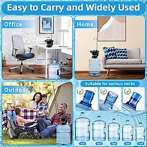 5 Gallon Water Dispenser Pump - Automatic Electric Water Jug Pump for 5 Gallon Bottle Loading, USB Charging Drinking Water Dispenser, Portable Mini Water Bottle Pump for Home Office Camping Travel