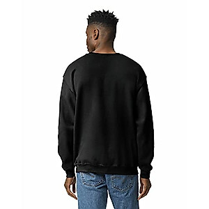 Gildan unisex-adult Fleece Crewneck Sweatshirt, Style G18000, Black, 2X-Large