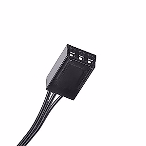 SilverStone Technology SST-FN124 120mm Fan with Slim 15mm Design with 3-Pins in Black FN124