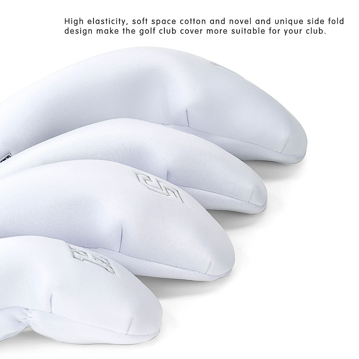 YuEagleSky Golf Head Covers Driver Fairway #3#5 Hybrid USA Flag Memory Foam, for Men Women (Black or White)