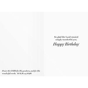 DaySpring - Beautiful Birthday - 4 Design Assortment with Scripture - King James Version - 12 Birthday Boxed Cards and Envelopes (J5129)