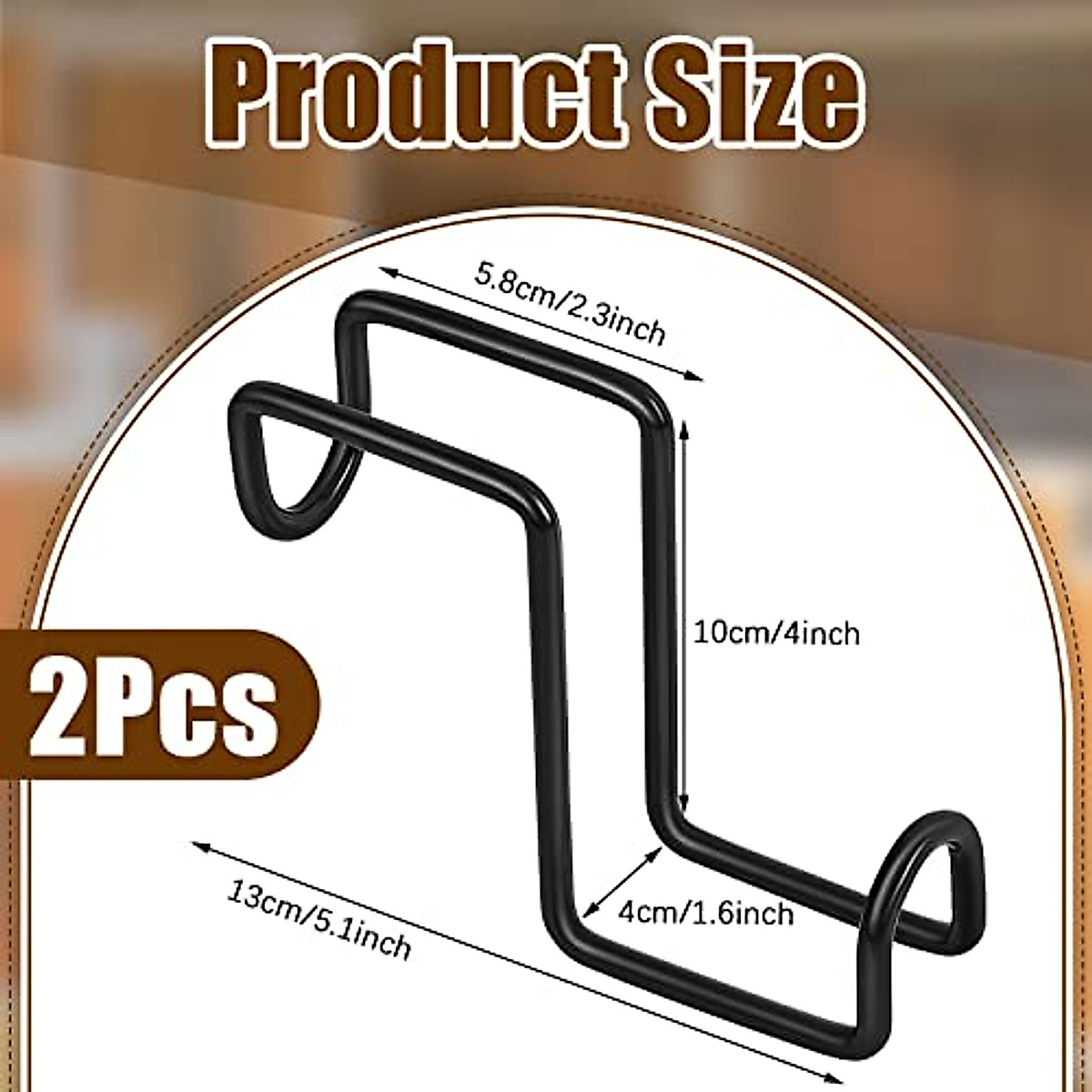 2 Pieces 4 Inch Tack Hook Over Rail Bridle Hooks Heavy Duty Horse Water Bucket Hangers Metal Stall Hooks for Horses Tough Horse Halter Rack for Fishing Saddle Fence Door Holder