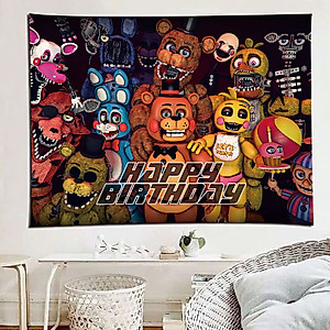 TOUGUGOLY Cartoon Toy Bear Theme Birthday Party Decorations Photo Background Full of Childlike Interest Banner Photography Background Kids Room Wallpaper Ornament 5x3FT