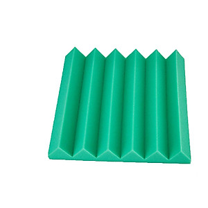 HWLIYUTAI 48Pack Black&Green Acoustic Foam Panels 2" X 12" X 12" Soundproofing Studio Foam Wedge Tiles Fireproof - Top Quality - Ideal for Home & Studio Sound Insulation (48Pack, Black&Green) …