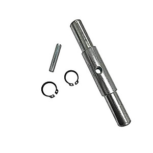 Pallet Jack/Truck Steering Wheels Set with Axle, Fasteners and Protective Caps (4 pcs) 7" x 2" with Bearings ID 20mm Poly Tread Red