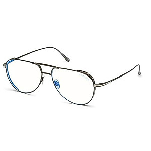 Tom Ford Blue Block Eyeglasses TF5658B 008 Gunmetal 56mm FT5658