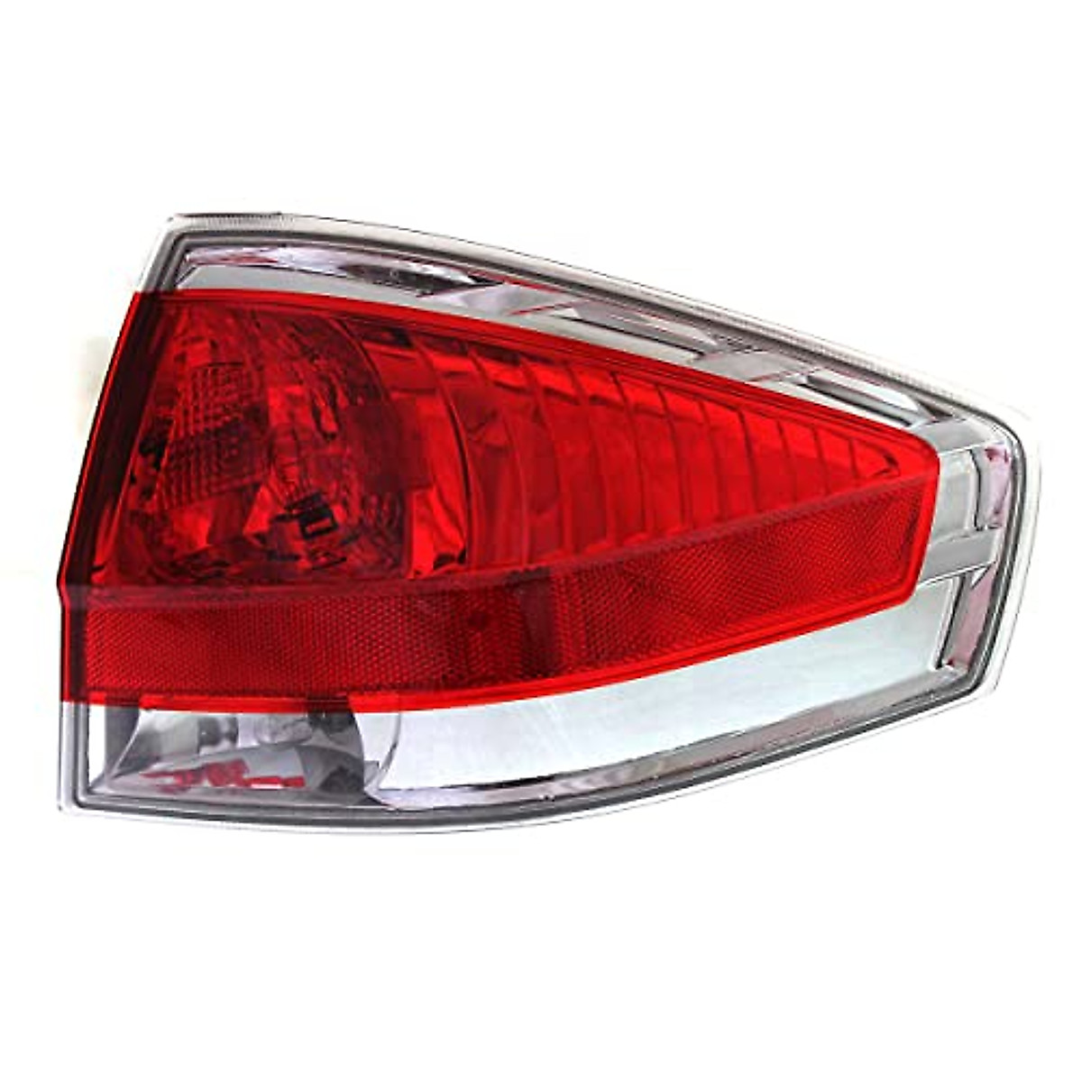 Garage-Pro Passenger Side Tail Light Compatible with 2009-2011 Ford Focus Assembly, with Chrome Insert, Sedan