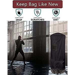 Free Standing Punching Bag Cover Outdoor Waterproof, GS Alderaul Large Standing Boxing Bag Cover Outdoor Waterproof, Standing Heavy Bag Cover for Punching Bag, Kickboxing Bag, and more