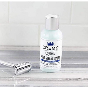 Cremo Cooling Formula Post Shave Balm, Soothes, Cools And Protects Skin From Shaving Irritation, Dryness and Razor Burn, 4 Oz