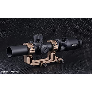 Viiko 1-5x24 Rifle Scope Long Eye Relief Scope LPVO 7.6’ Eye Relief Huge Eye Box Fits Mosin 1891/30 M39 M44(Mount Not Included)