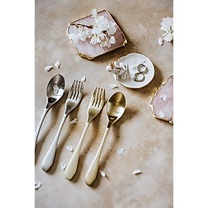 Knork Matte 20-Piece Flatware Set, Silver