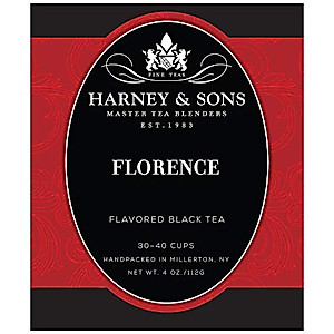 Harney & Sons Chocolate Black Tea, Florence, Hazelnut, 4 Ounce
