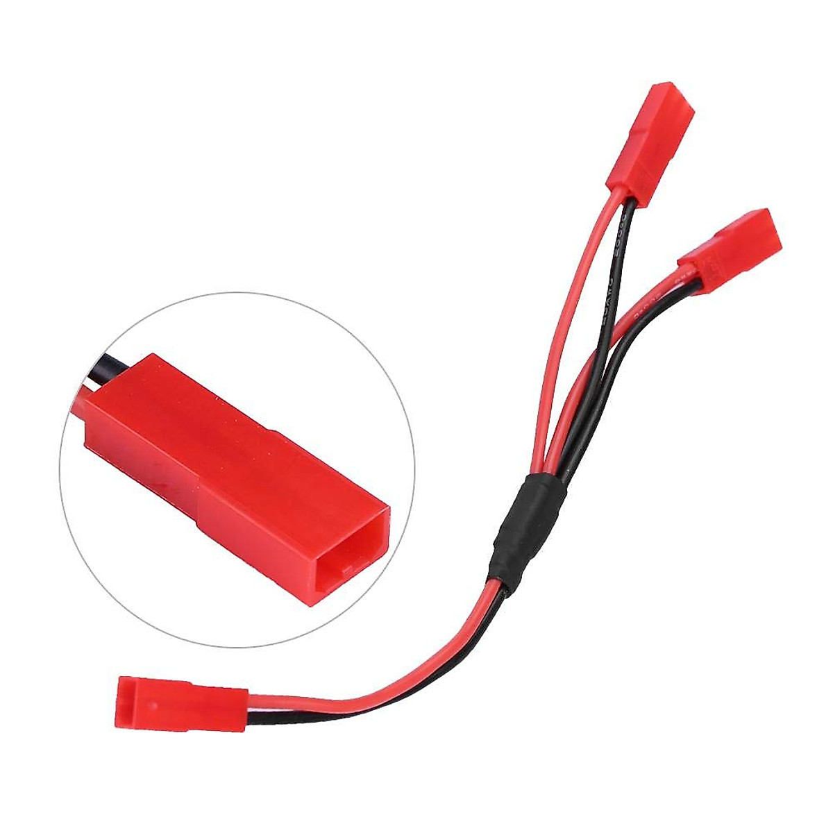 Dilwe 2Pcs JST Y Cable, Feale to Female Connector Plug Wire for -4 ESC RC