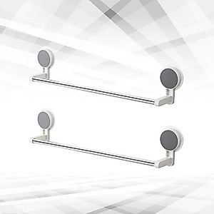 Cabilock 2pcs Hand Towel Ring Wall Mount Towel Hanger Bathroom Towel Shelf Hand Towel Holder Single Towel bar Kitchen Suction Cup Towel bar Towel Rack White Lid Rack Sucker Individual