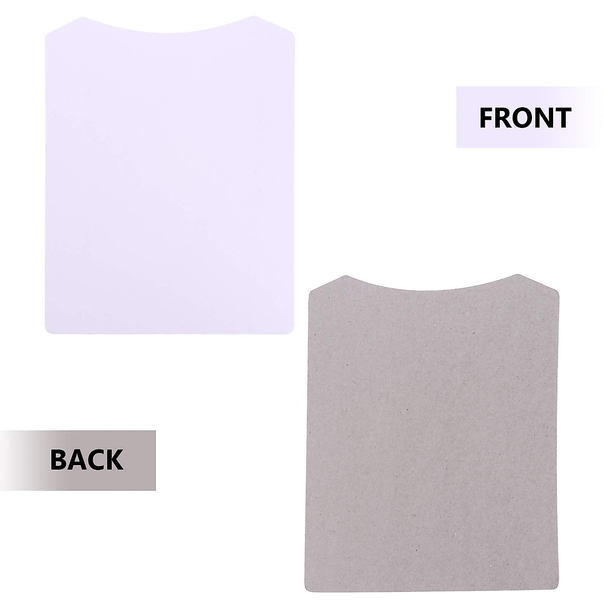 Milisten 50pcs Garment Lining Cardboard Shirt Packaging Cardboard paperplates Cardboard Filler Insert Cardboard Inserts for Clothing DIY Craft letterboard Lining Paper White a4 Fold Clothes