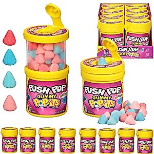 Push Pop Pop-Its Gummy Candy - 8 Count Gummy Candy With Fun, Portable Containers - Fruity Delicious Flavors - Party Favors & Party Candy for Kids - Bulk Assortment of Sweet Gummy Candy