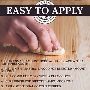 Tried & True Original Wood Finish, 8 oz. - Linseed Oil & Beeswax Blend, Ideal for All Woodwork, Long-Lasting Durability, Food Safe Sealer, Non-Toxic Wood Finish