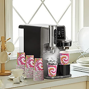 Clawsoff [300 Pack 8 oz Disposable Paper Cups, Hot/Cold Beverage Paper Drinking Cups, Paper Coffee Cups, Tie-dye Paper Hot Coffee Cups for Party, Picnic, Travel, and Events.
