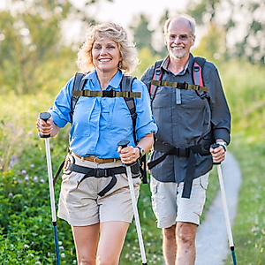 Ikerall Sternum Straps For Backpacks 1-pack,Adjustable Chest Strap with Emergency Whistle Buckle Suitable for Universal Outdoor Fabric Backpack Straps(Navy Green)