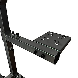 GTR Simulator GTA Model Majestic Black Frame with Adjustable Leatherette Pista Racing Seat Racing Driving Gaming Simulator Cockpit Chair (Pista-Black/Red)