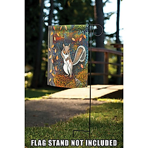 Toland Home Garden 1112495 Working Hard Fall Flag 12x18 Inch Double Sided Fall Garden Flag for Outdoor House Flag Yard Decoration