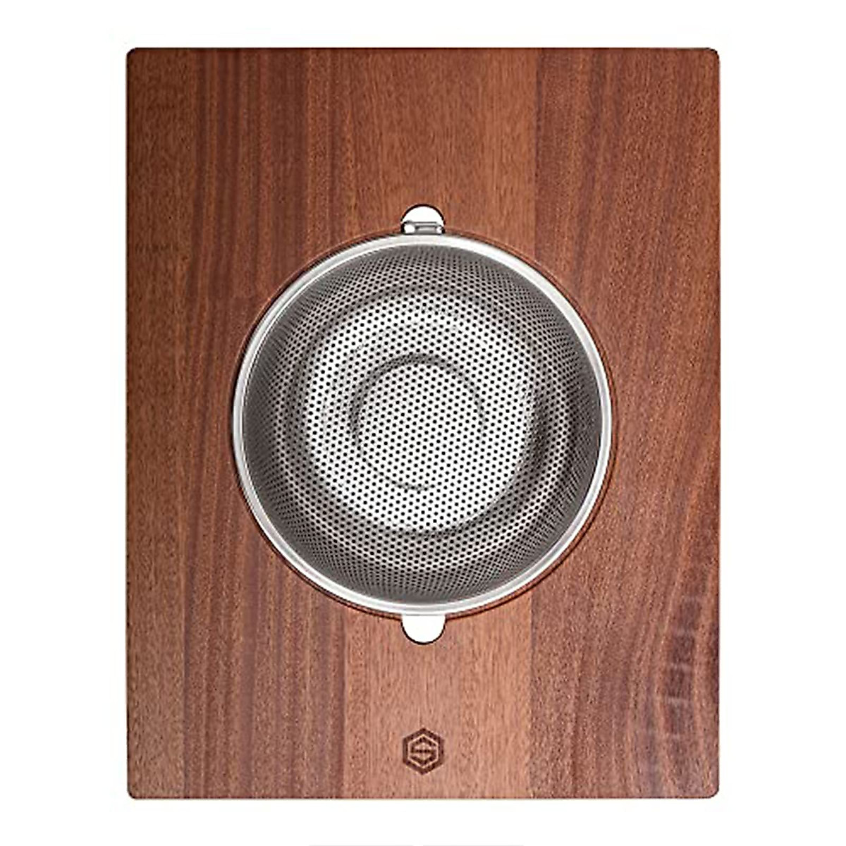 Strictly Sinks Wooden Cutting Board & Strainer Bowl Combo for Kitchen – Over the Sink Cutting Board with Colander, Light Weight & Scratch Resistant Combo ((17-3/8 x 13-3/4 x 7/8))