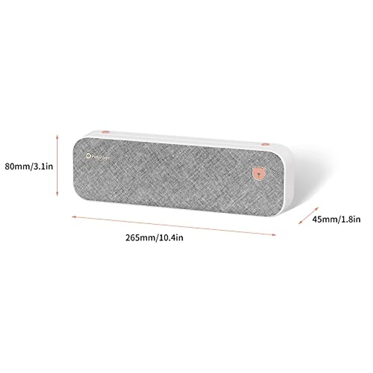 Matybobe PeriPage Portable Printer, A4 Wireless BT Travel Printer, Portable Thermal Printer Compatible with Android and iOS, Support 2''/3''/4'' Paper Width, Mobile Printer