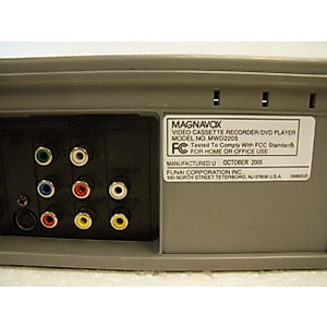 Magnavox MWD2205 DVD/VCR Combination Player (Renewed)